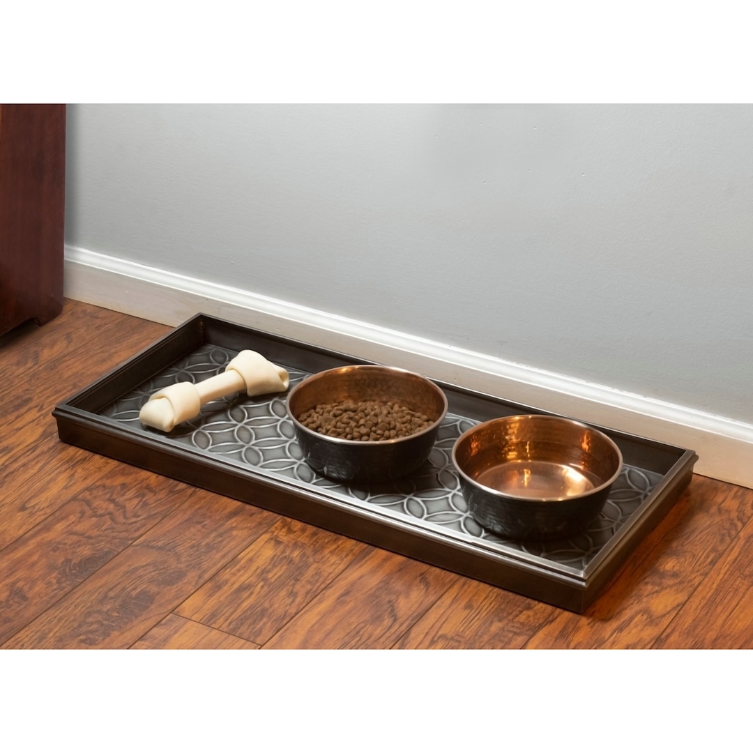 30" Double Circles Small Boot Tray for Boots, Shoes, Plants, Pet Bowls ...
