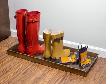 Double Circles Copper Boot Tray for Boots Shoes Plants Pet | Etsy