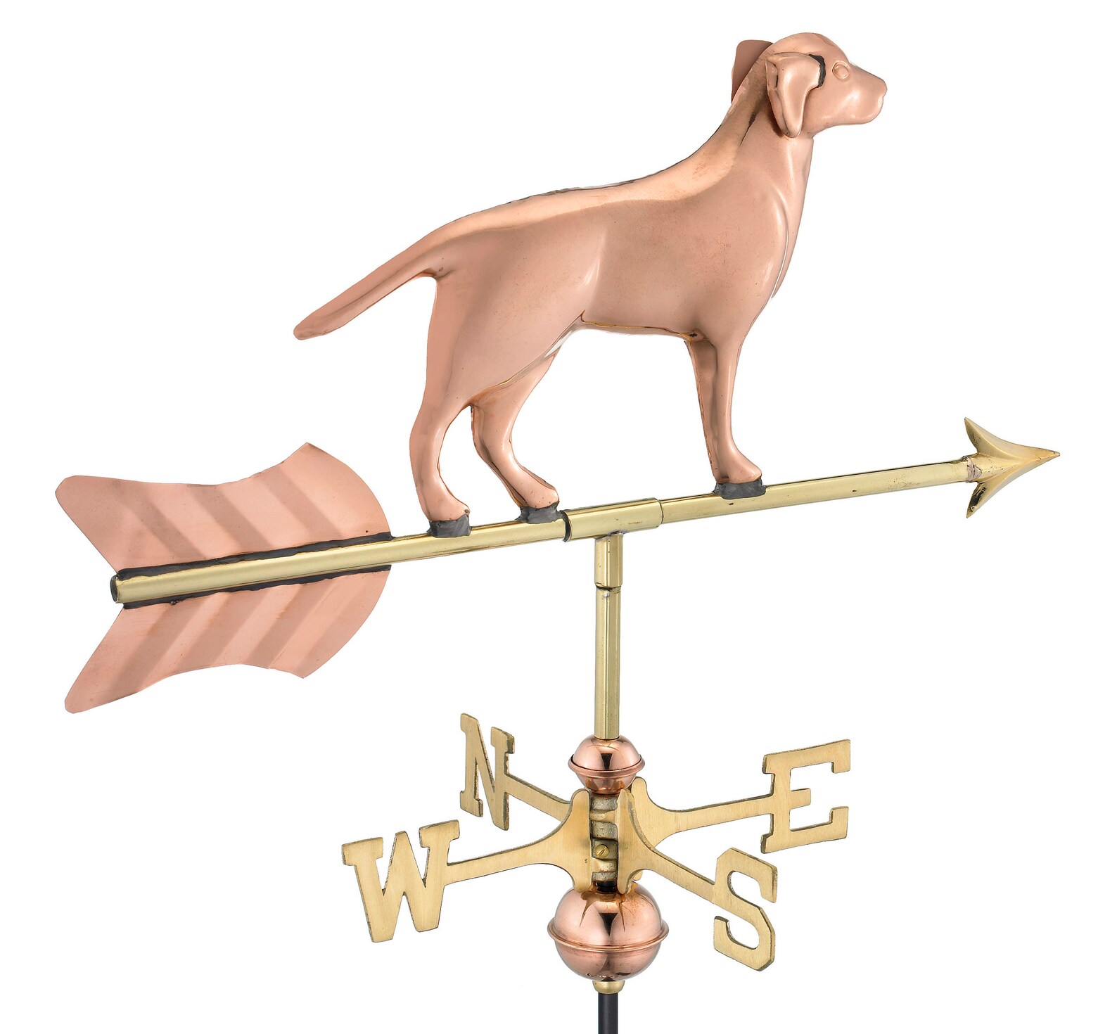 Labrador Retriever Weathervane Pure Copper With a Roof Mount | Etsy