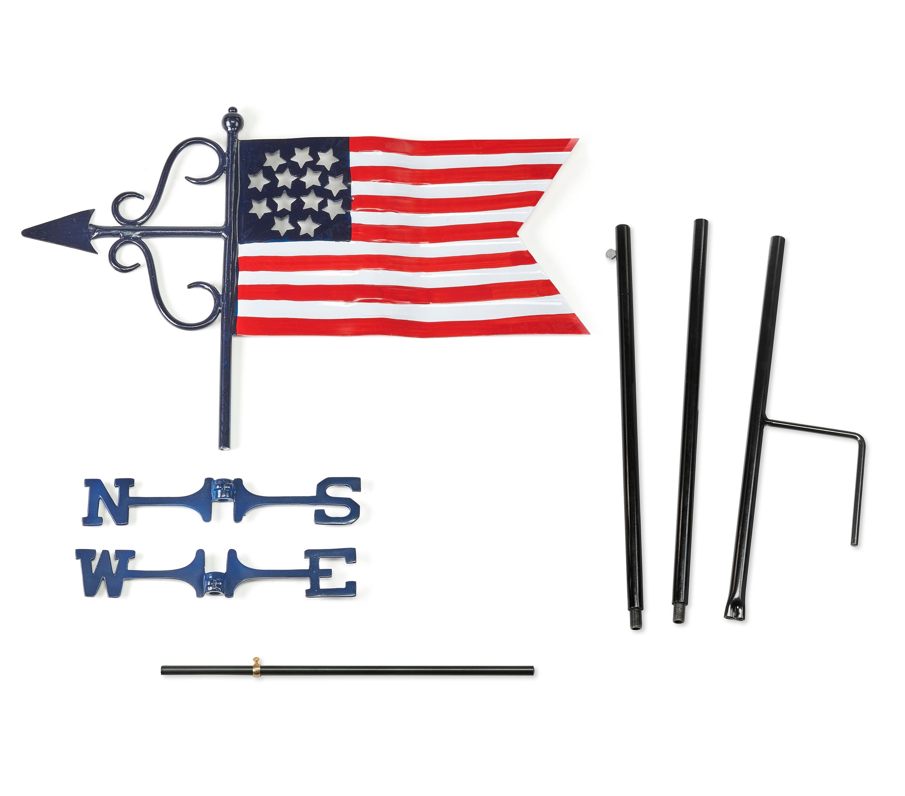 Americana Flag Weathervane With a Roof Mount or Garden Pole - Etsy