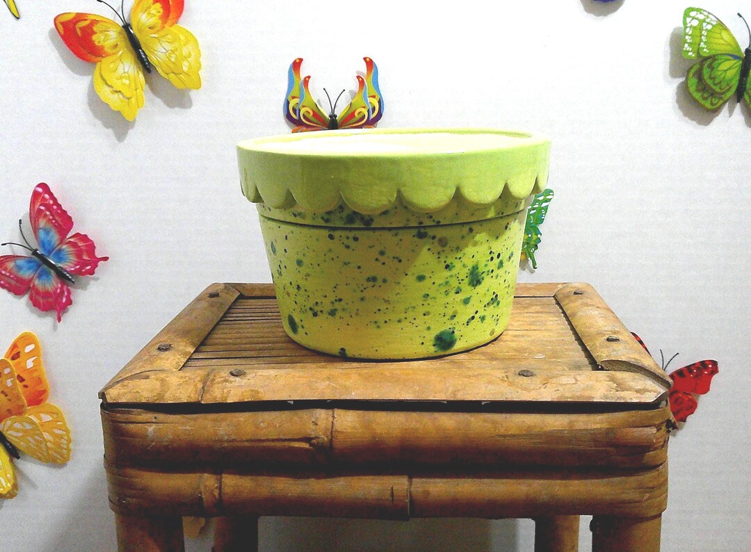 Ceramic African Violet Pot (scallop) - Etsy