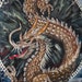 DRAGON Hand Painted Jeans Jacket - Etsy