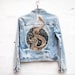 DRAGON Hand Painted Jeans Jacket - Etsy