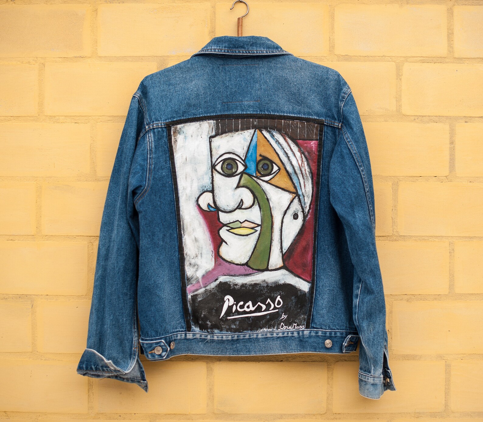 PICASSO Hand Painted Jeans Jacket - Etsy