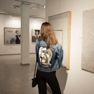 PICASSO Hand Painted Jeans Jacket - Etsy