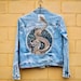 DRAGON Hand Painted Jeans Jacket - Etsy