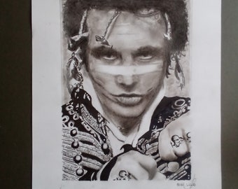 Adam Ant Fine Art Print 80's Pop Art Adam and the Ants Ant Music Fine ...