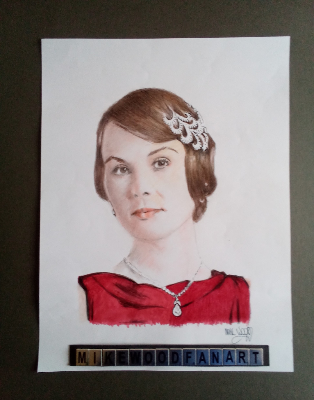 Lady Mary Crawley, Downton Abbey Portrait - Etsy