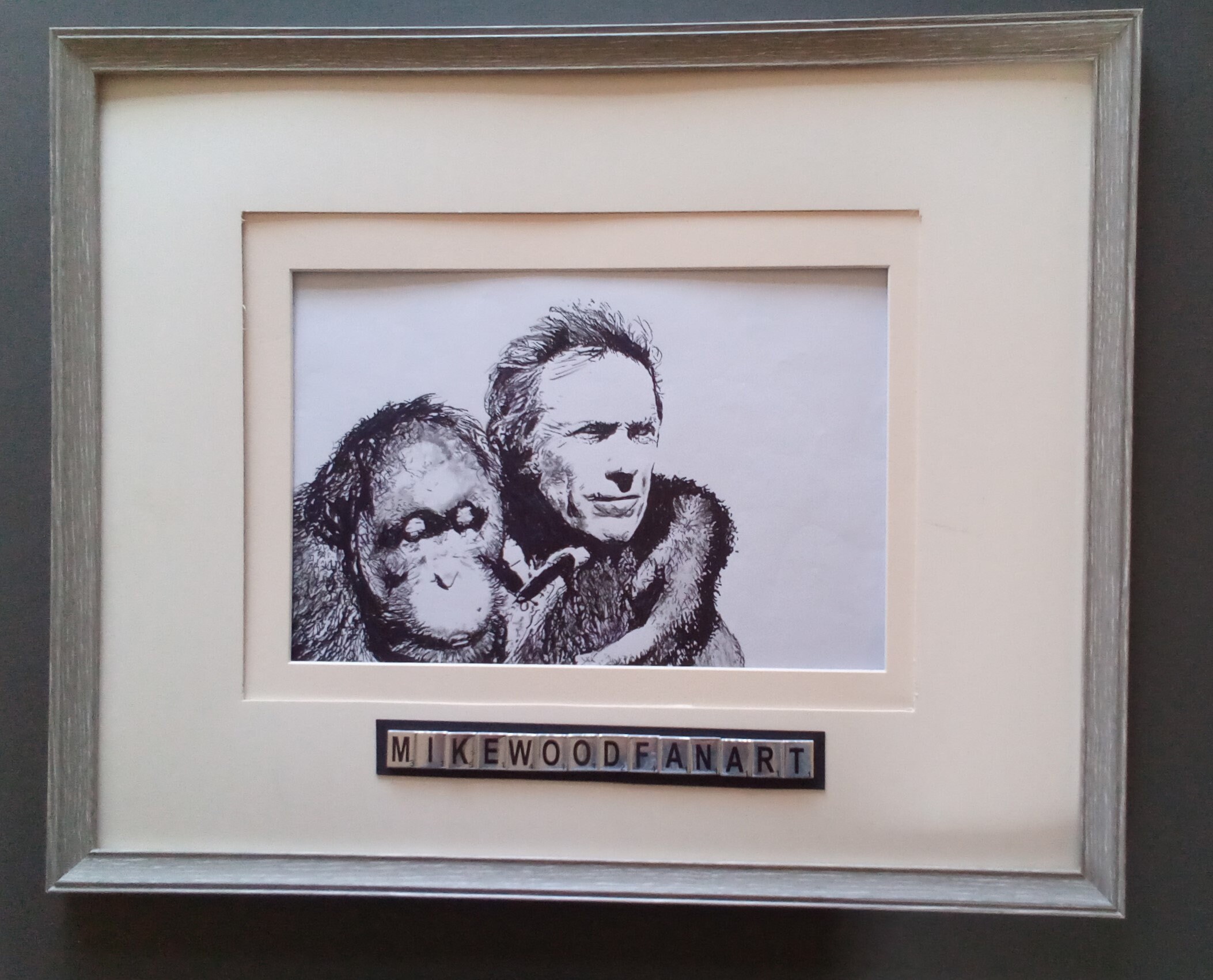 Clint Eastwood and Clyde Original Portrait - Etsy