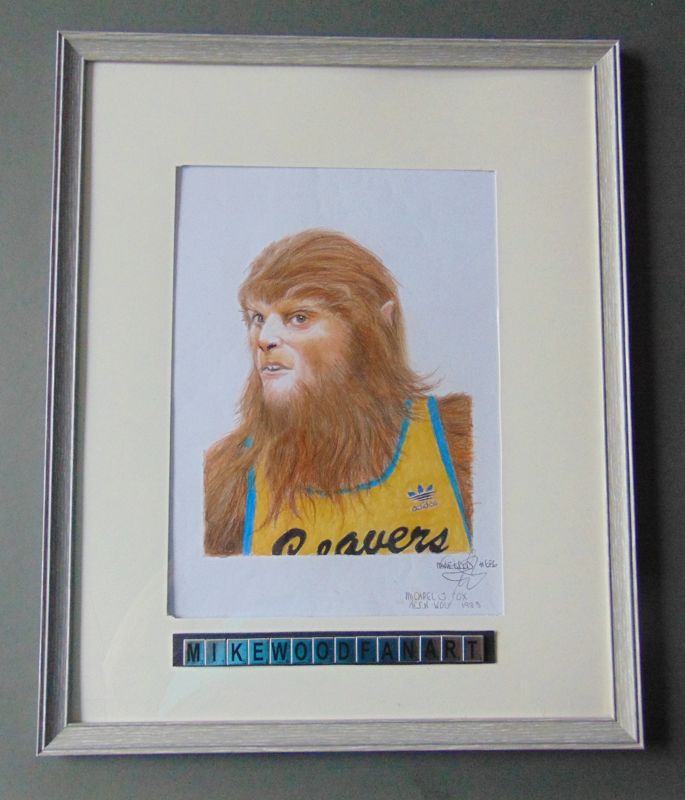 Teenwolf - Michael J Fox Original Portrait - Etsy