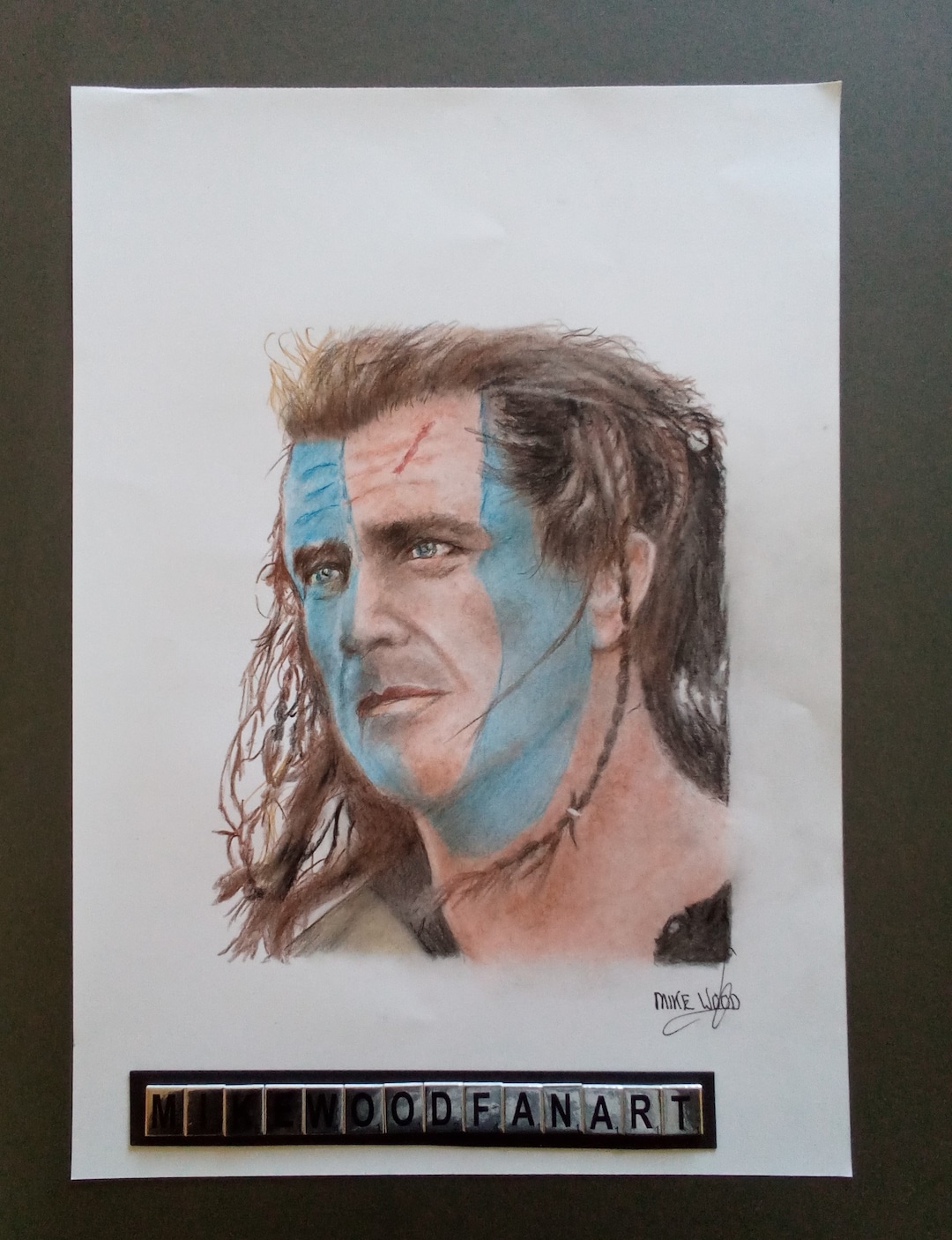 Mel Gibson - Braveheart - Original Portrait. - Etsy