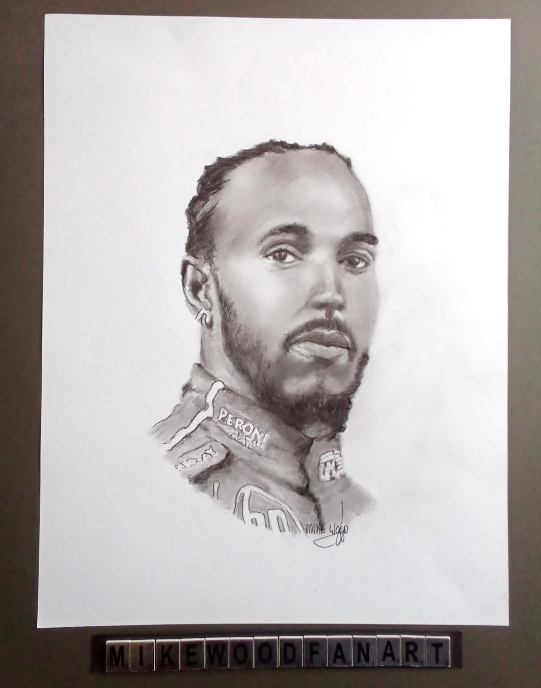 Lewis Hamilton Portrait Drawing - Etsy