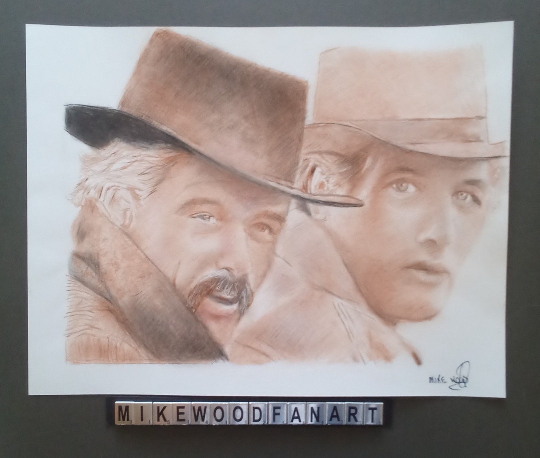 Butch Cassidy and the Sundance Kid Drawing - Etsy