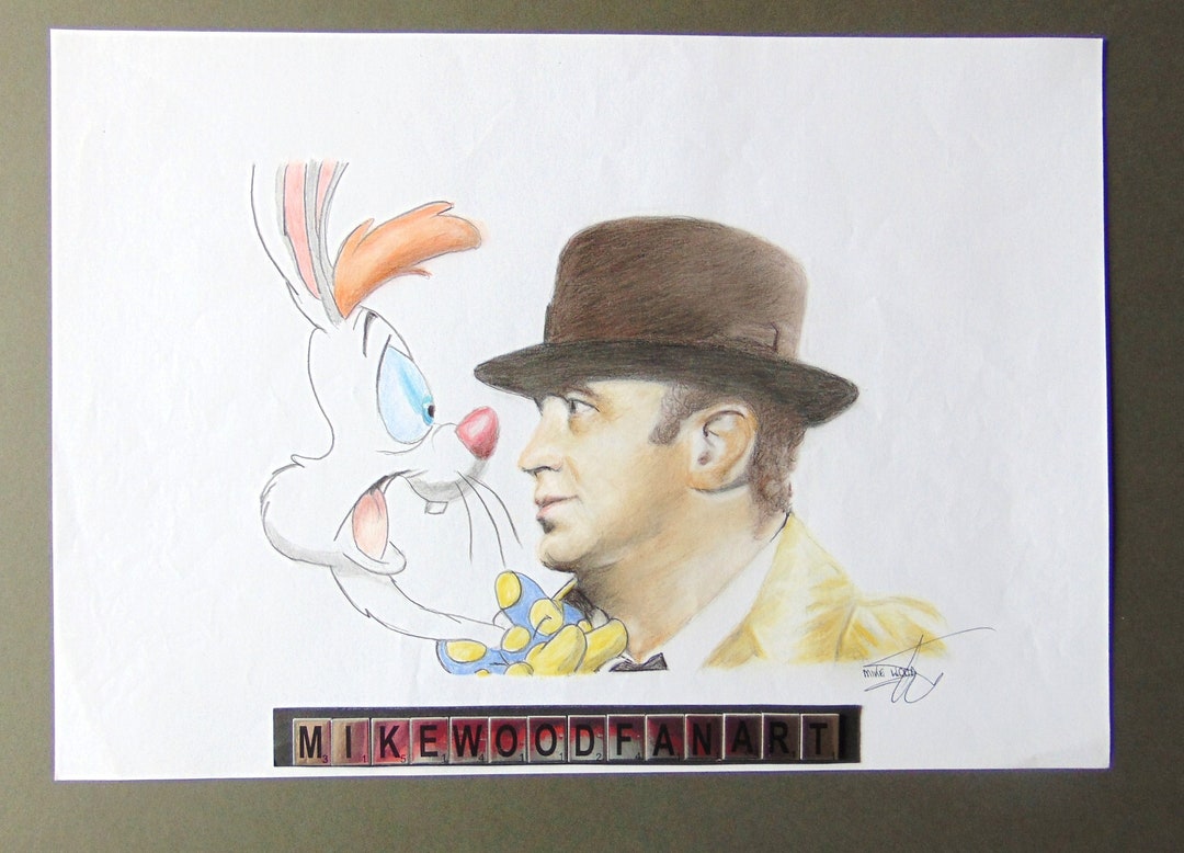 Who Framed Roger Rabbit Original Portrait. - Etsy