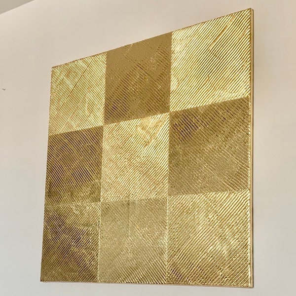Abstract Gold Leaf Painting - Etsy