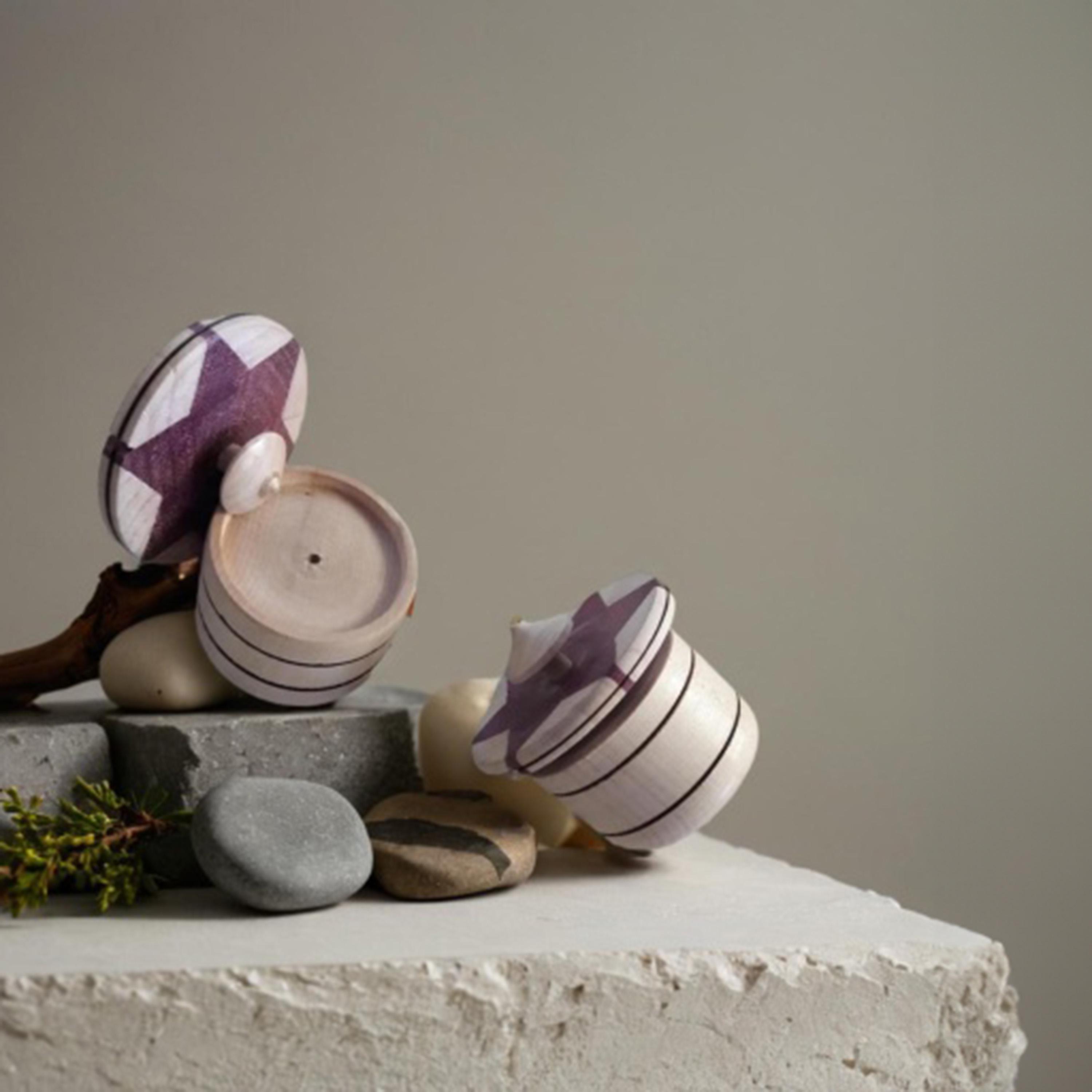 A Special Hand Turned Draidle Made From Purple Hart and Mayple That ...