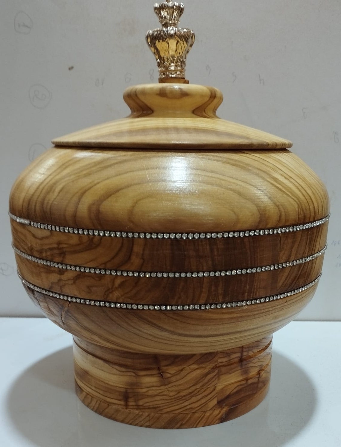 A Unique Crown for the Tora Roll Made of Selected Olive Wood - Etsy