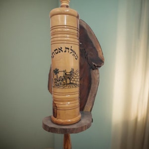 A House for Megillah Made of Olive Wood Including a Shelf to Display - Etsy