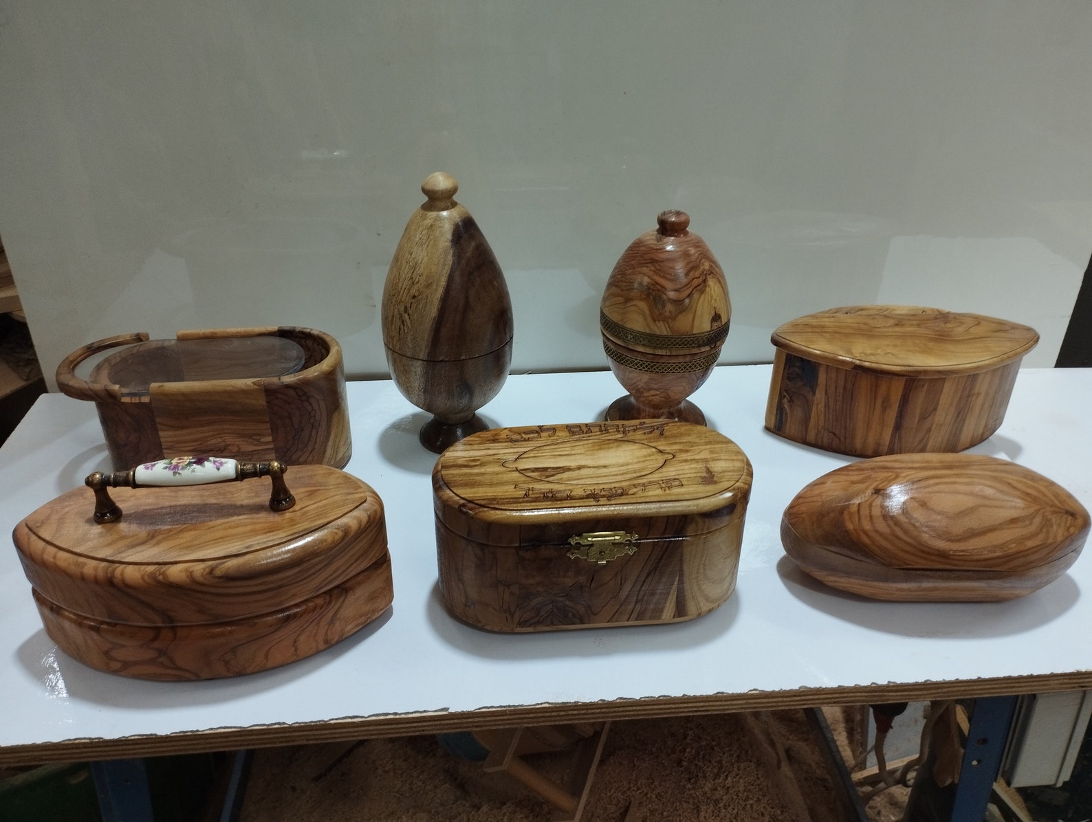 A Wooden "omer Counting Board" - (A Jewish 49 Days Callender - Between ...