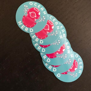 Ocean Nerd Sticker - Etsy