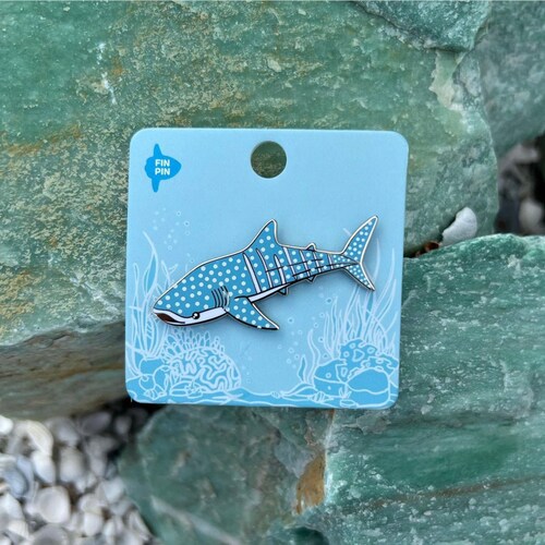 Happy Whale Shark A Soft Enamel Rainbow Anodized Pin by - Etsy