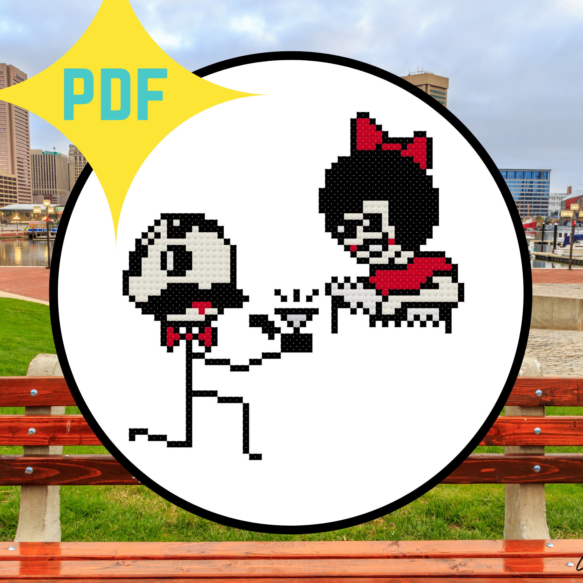 Natty Boh Utz Girl Proposal Baltimore PATTERN DOWNLOAD - Etsy