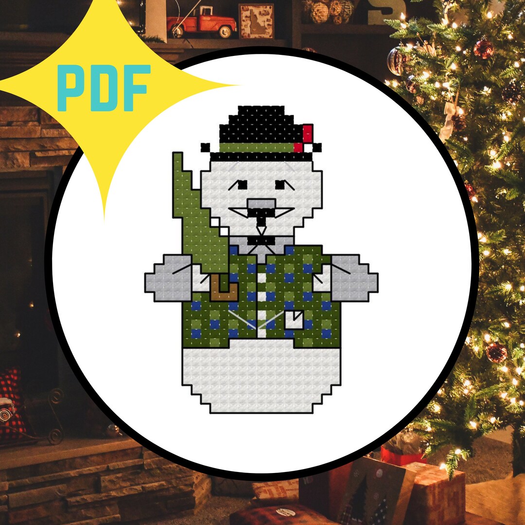 Sam Snowman From Island of Misfit Toys Rudolf Cross Stitch PATTERN ...