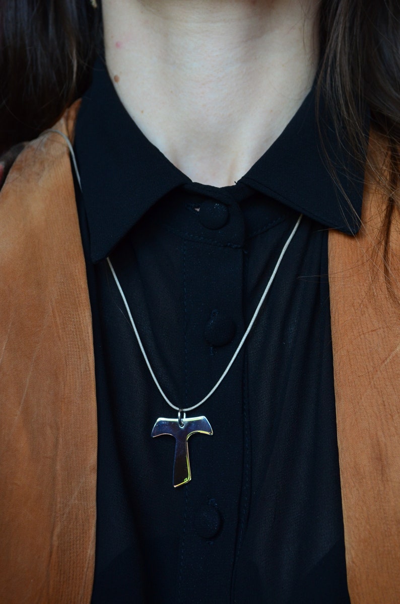 Tau Pendant, 925 Silver Pendant, Franciscan Cross, Tau in Silver, Tau ...