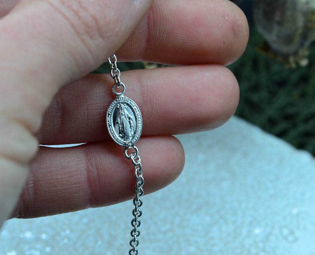 Madonna Bracelet, Religion Bracelet, 925 Silver Bracelet, Prayer ...