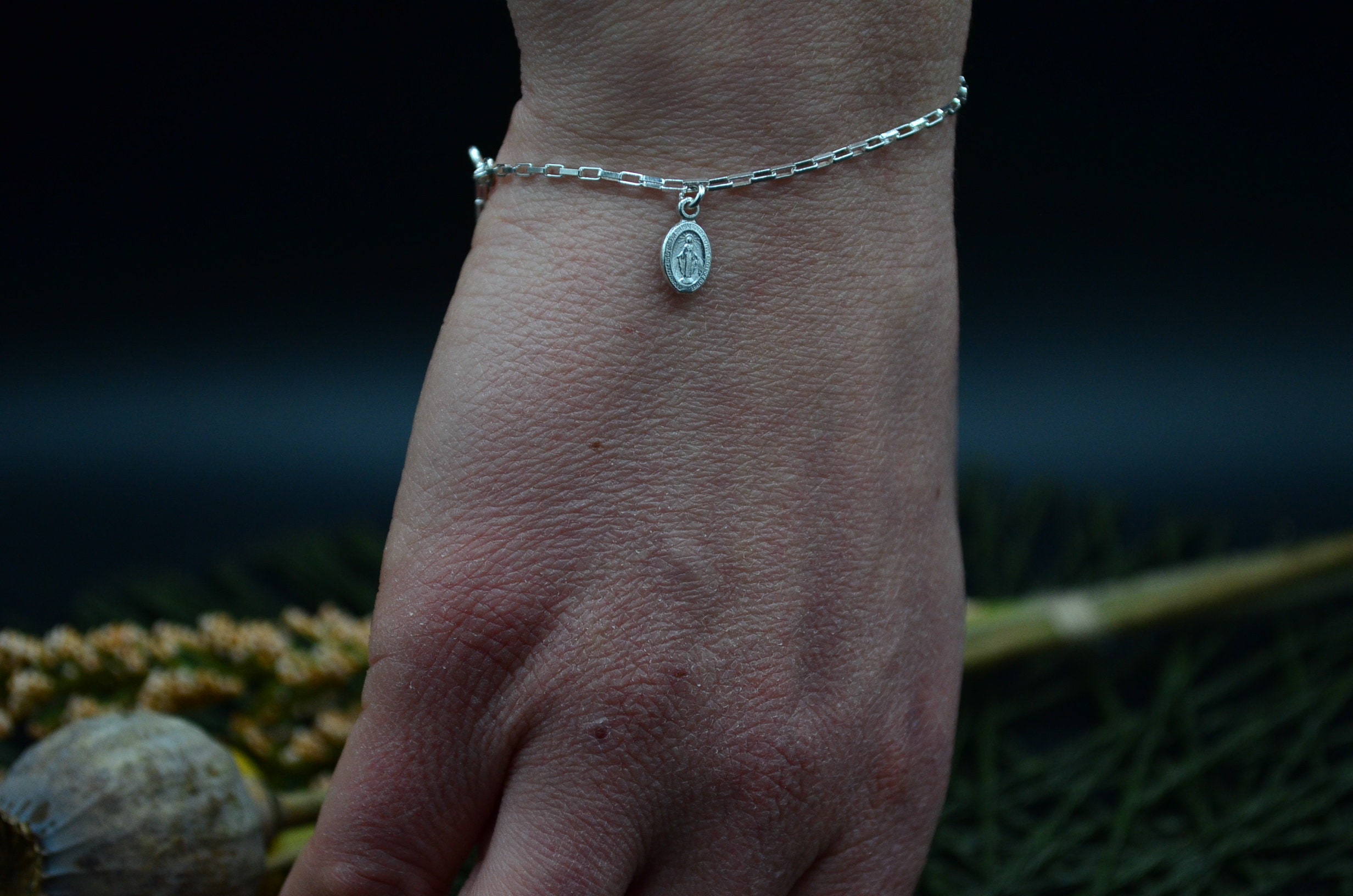 Madonna Bracelet Religion Bracelet 925 Silver Bracelet - Etsy UK