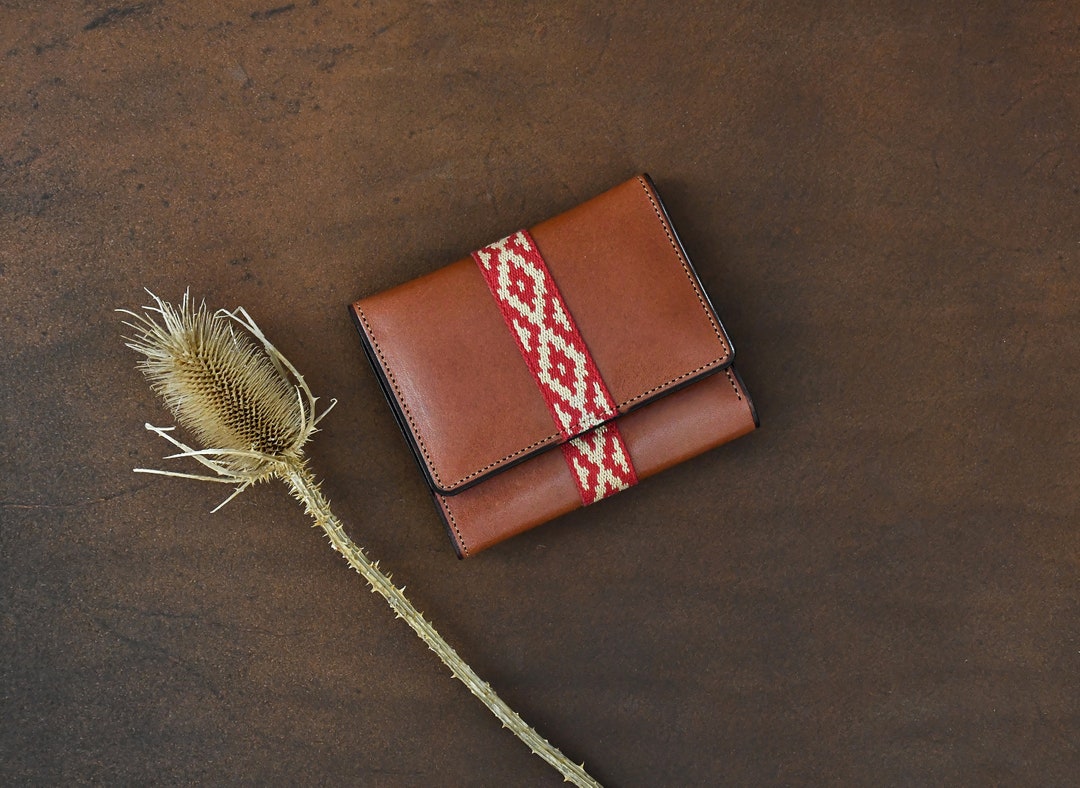 Unisex Premium Woven Trifold Wallet Hand Made Lightweight Vegetable ...