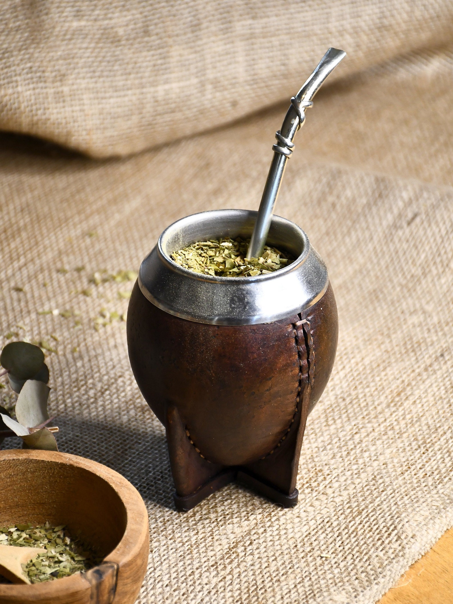 Mate de calabaza y cuero Mate yerba mate mate argentino - Etsy México