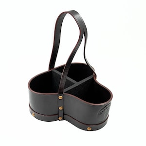 Leather Basket-style Mate Set Bag - Etsy