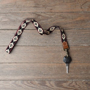 Necklace Lanyard Neck Leather Keychain - Etsy