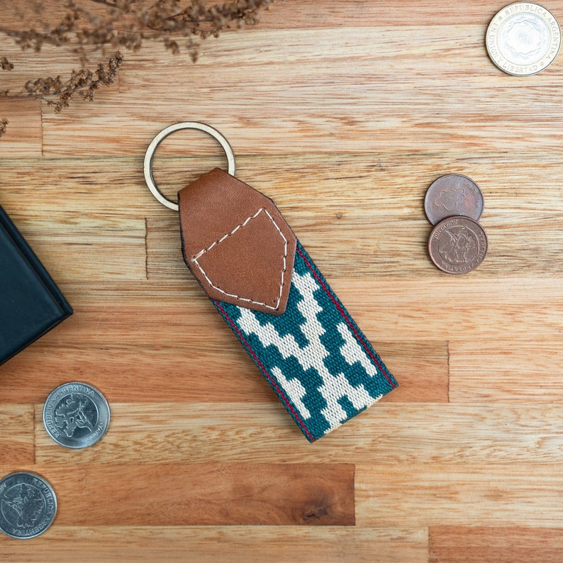 Guarda Pampas Leather Keychain Personalized - Etsy