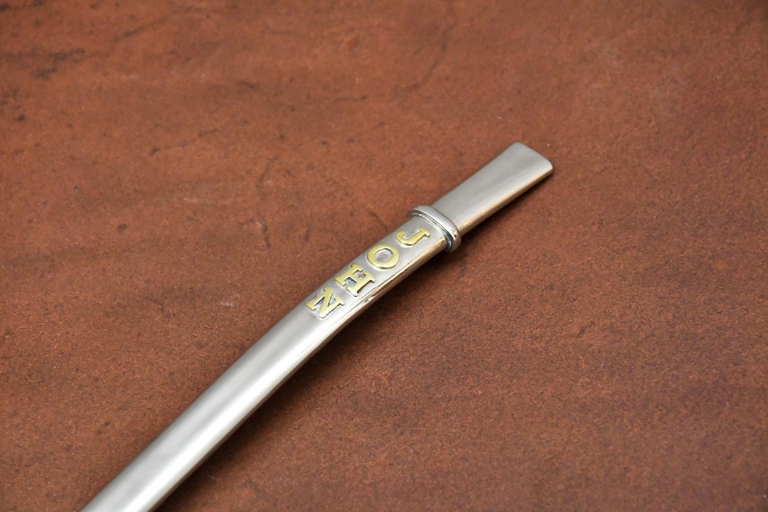 Mate Straw With Personalized Initials , Yerba Mate Straw , Customed ...