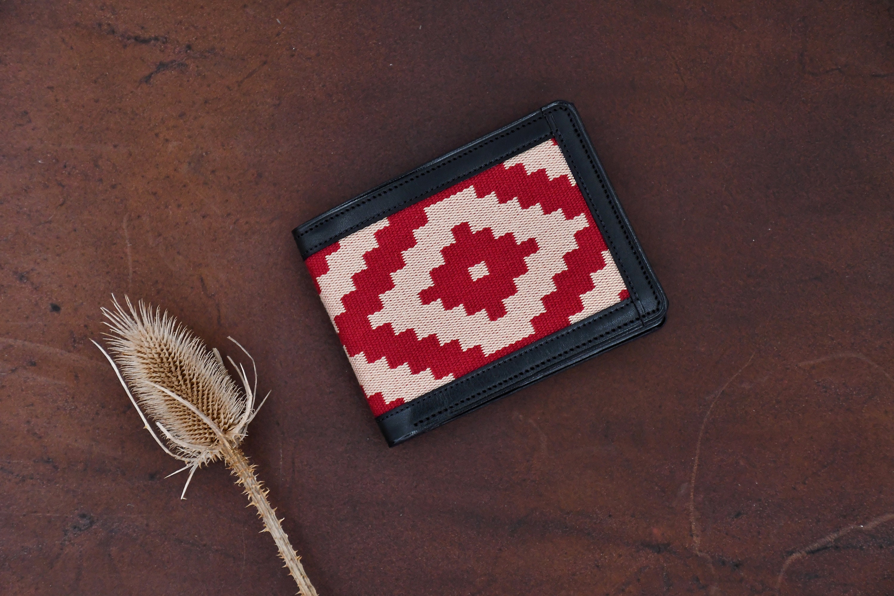 Guarda Pampas Premium Woven Red Wallet Hand Made Lightweight | Etsy