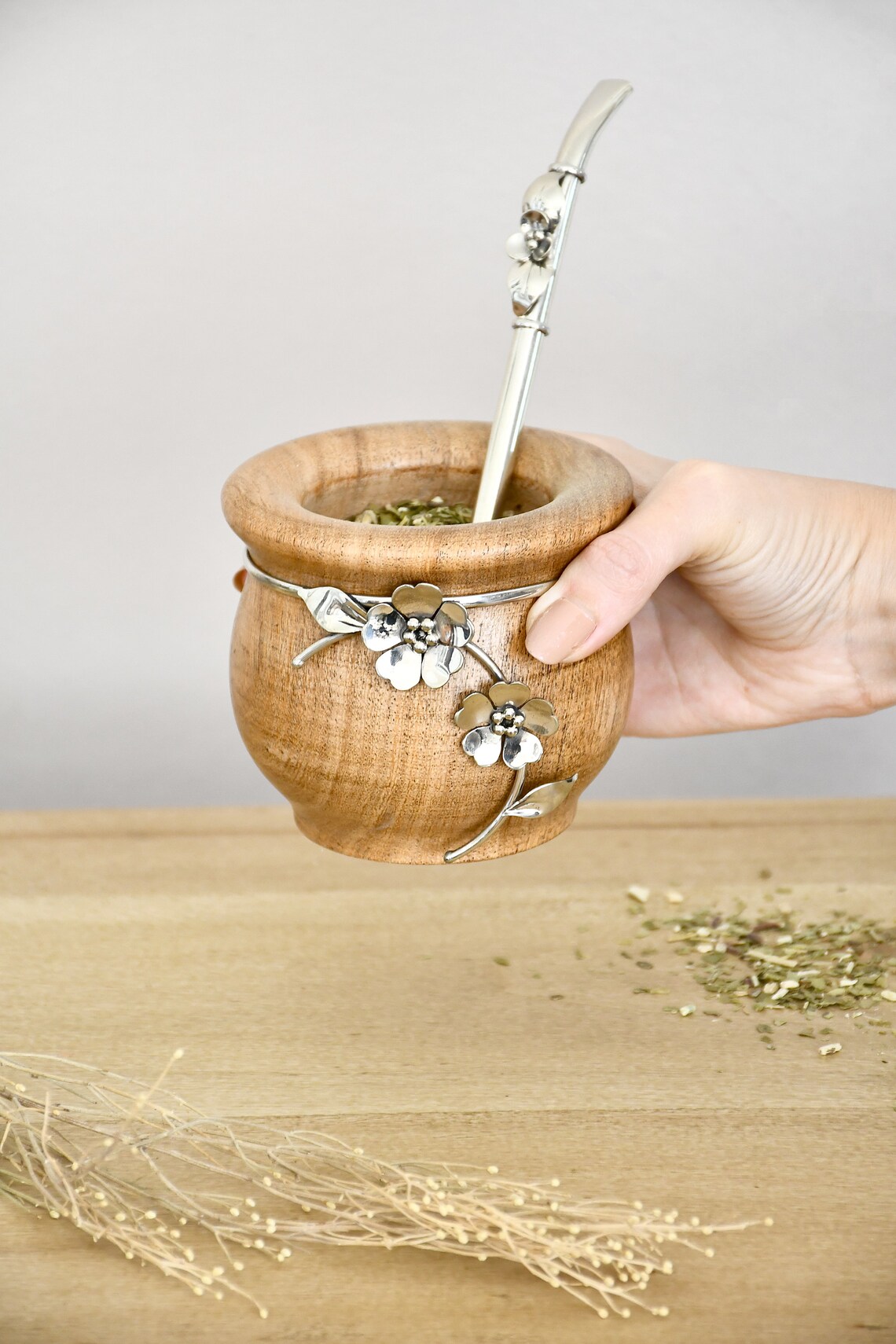 Wooden Mate Gourd Cup Yerba Mate Gourd Mate Bombilla | Etsy