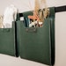 Small Leather Wall Pockets Organizer Hanging Leather - Etsy
