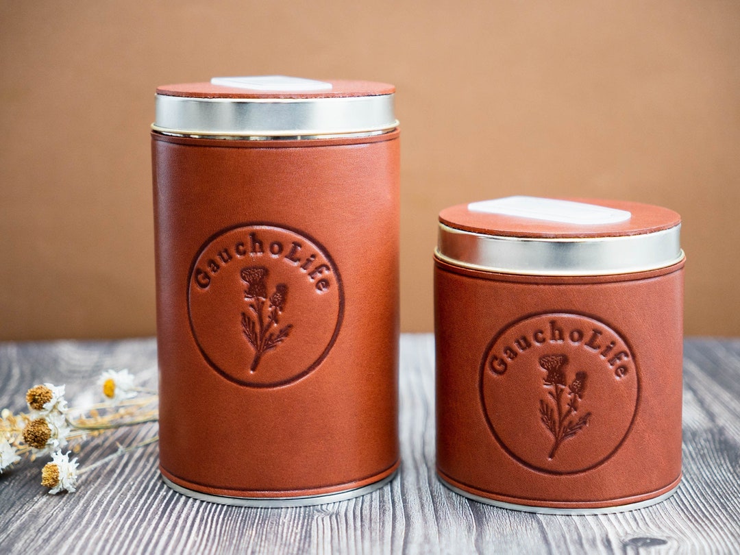 Brown Yerba Mate Container and Azucarera - Etsy