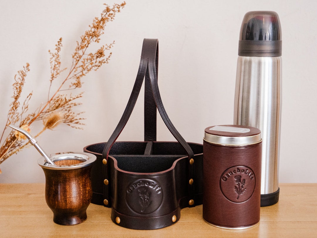 Wooden Mate Set With Mate Set Bag, Yerba Mate Container, Straw and ...