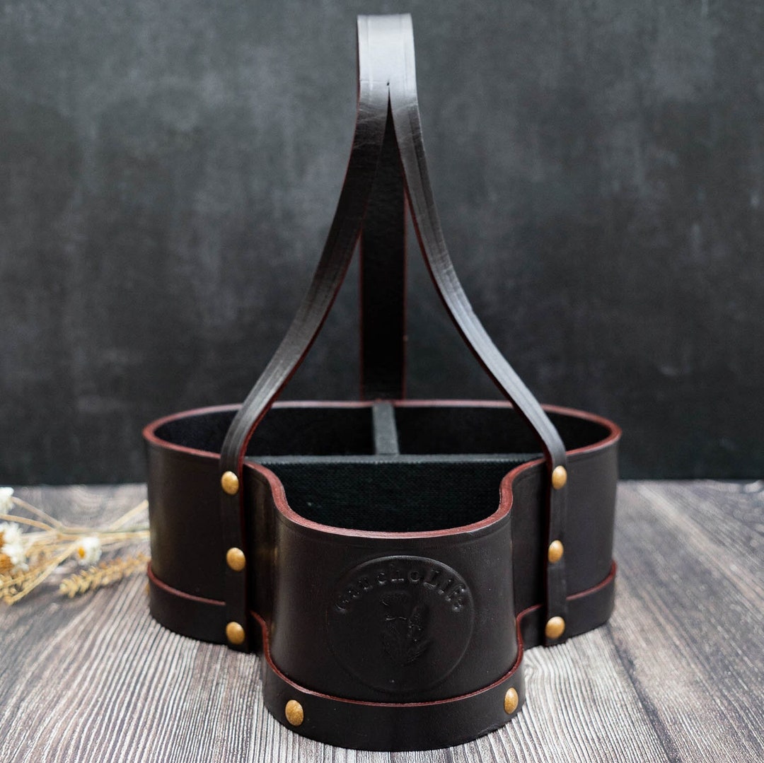 Leather Basket-style Mate Set Bag - Etsy