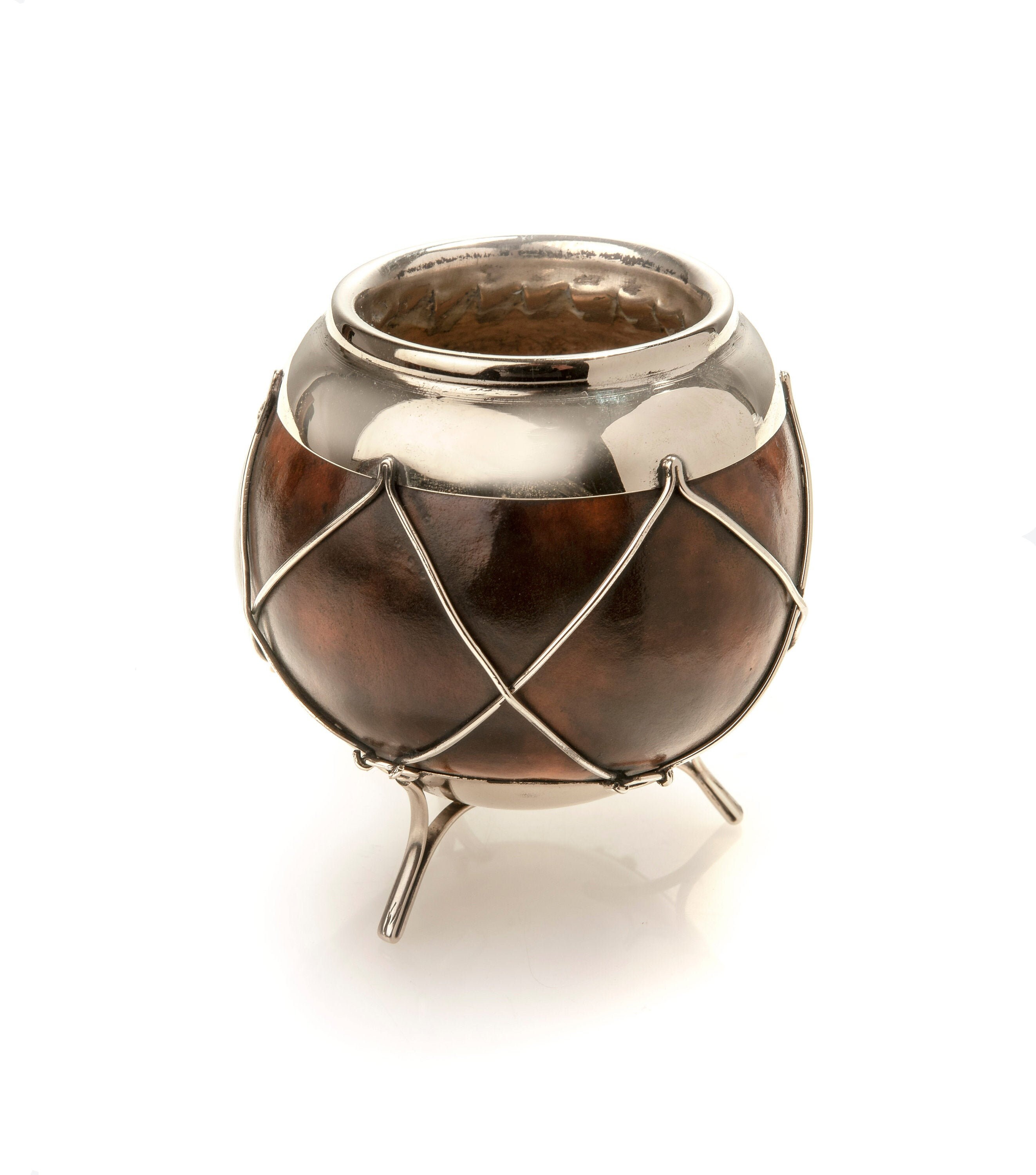 Mate Gourd With Nickel Silver Yerba Mate Mug Argentinian | Etsy