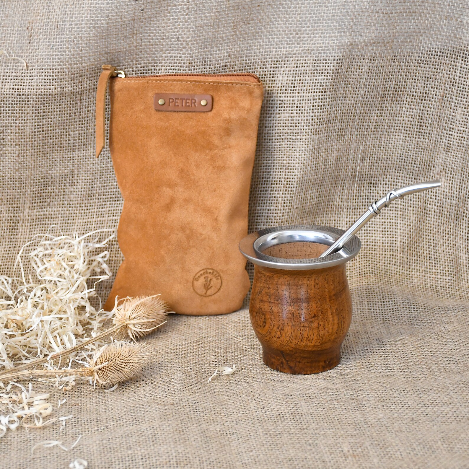 Wooden Mate Cup Yerba Mate Container Yerba Mate Gourd | Etsy