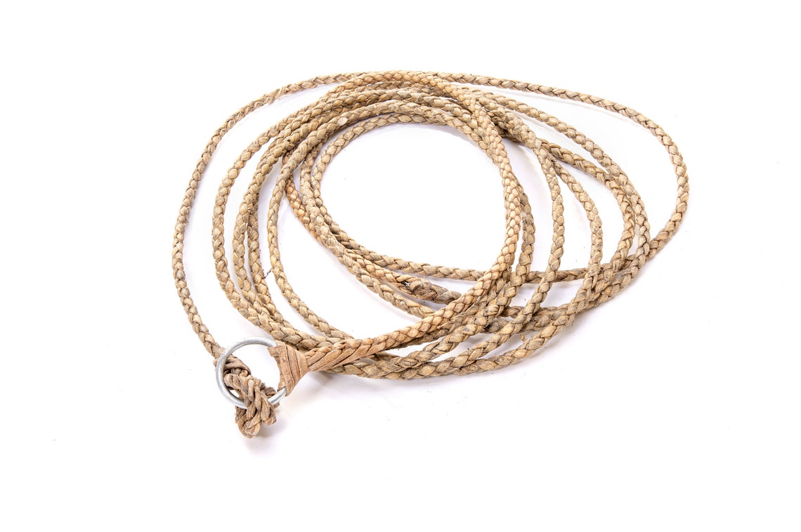 Ranch Rawhide Rope, Lasso Cowboy Rope, Braided Ranch Rope, Western ...