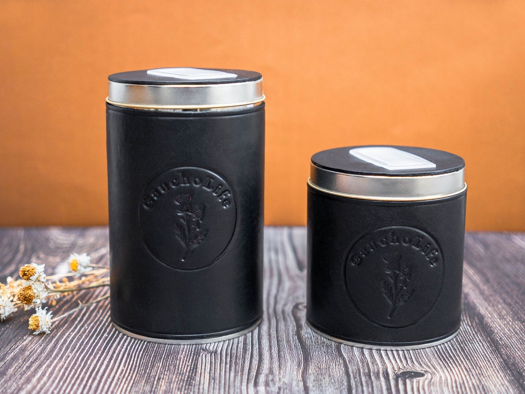 Black Yerba Mate Container and Azucarera - Etsy