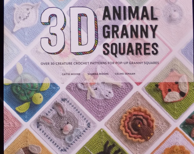 3D Animal Granny Squares Crochet Pattern Book of Over 30 - Etsy