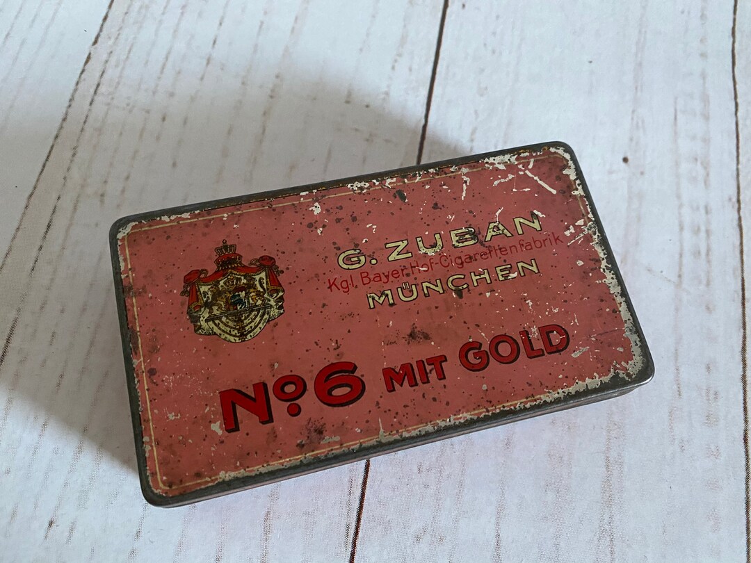 Old Tobacco Box G. Zuban Royal Bavarian Cigarette Factory Munich - Etsy
