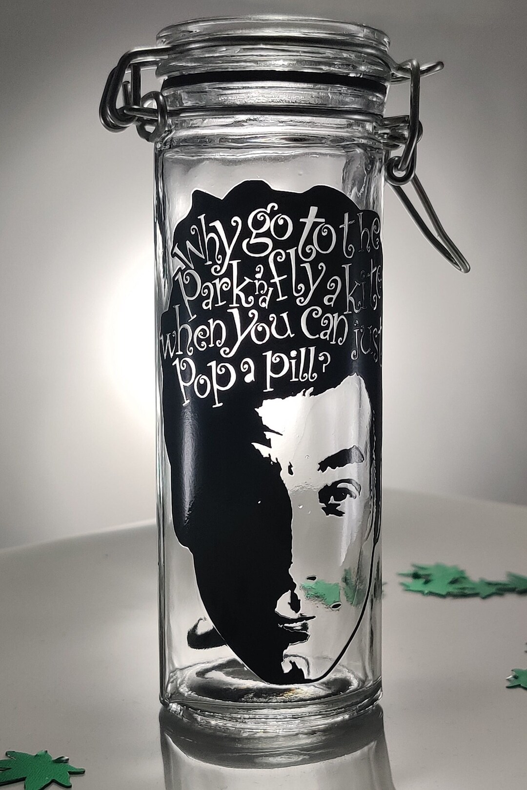 Stache / Stash Jar "why Go to the Park - Kramer" 5" Inch - Etsy