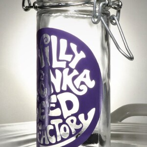 Stache / Stash Jar "willy Wonka" **NEW** Available in 3 Sizes! - Etsy